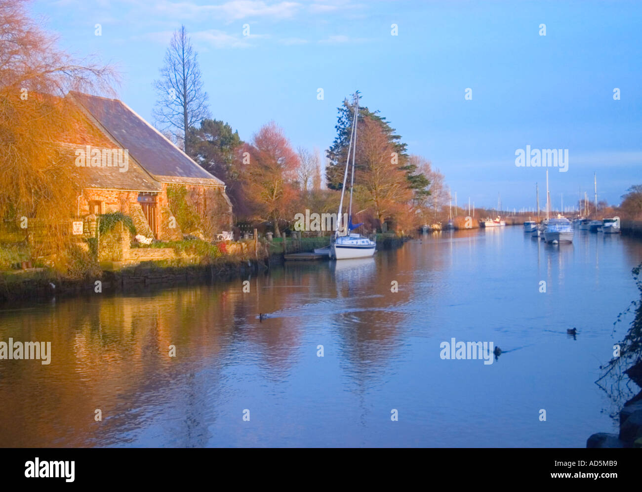Wareham River The Old Granary Stock Photo - Alamy