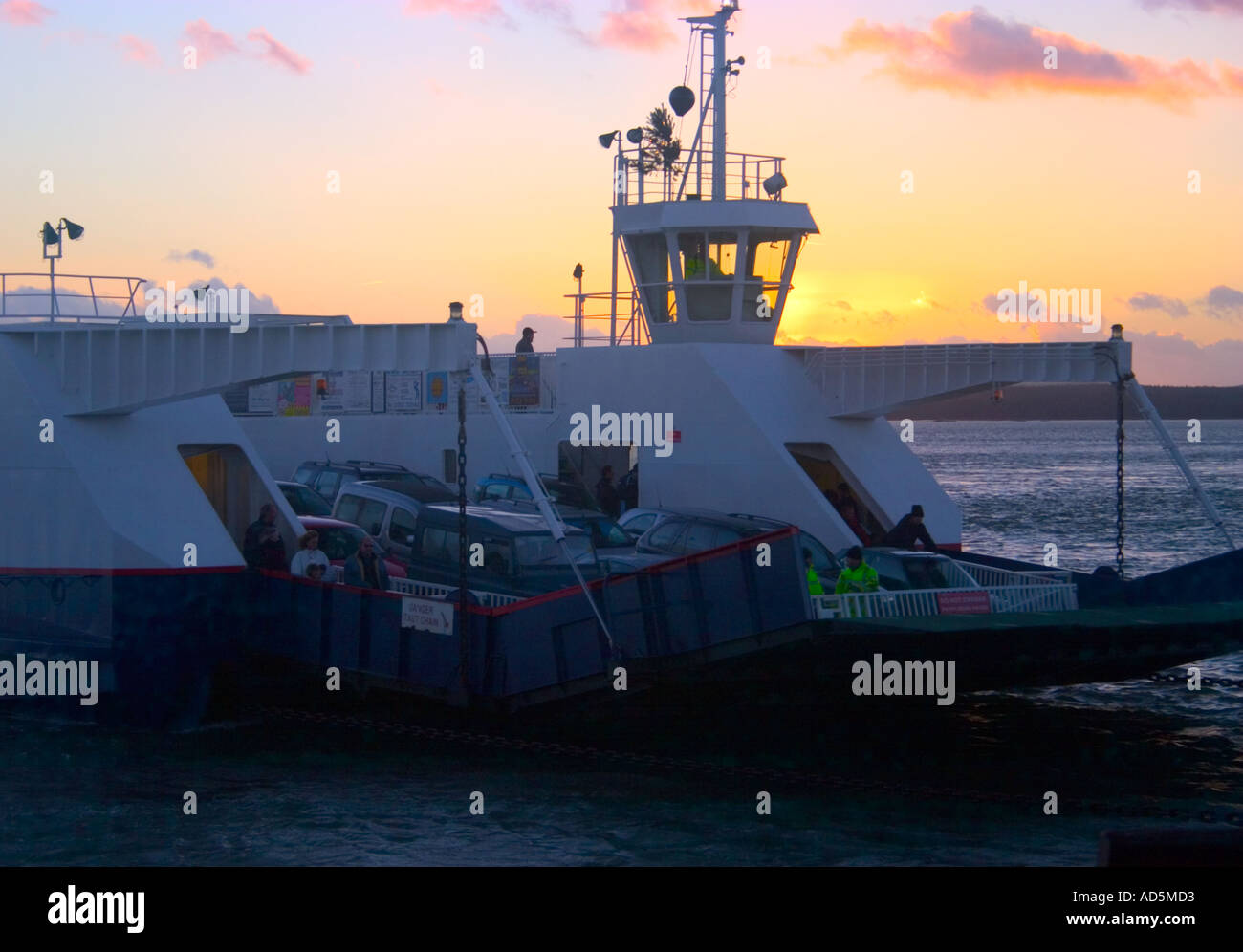 Sandbanks Ferry Poole Harbour Dorset Stock Photo - Alamy