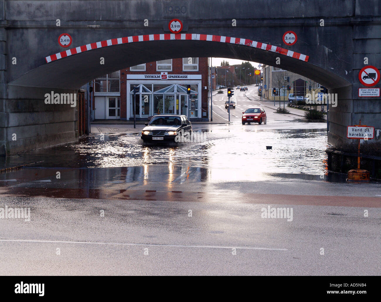 Denmark Jutland Struer The 2001 hurricane caused lots of flooding in ...