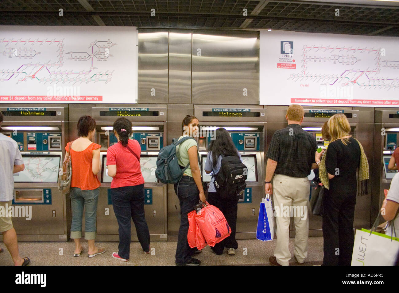 General Ticketing Machine GTM Singapore MRT tube underground service ...