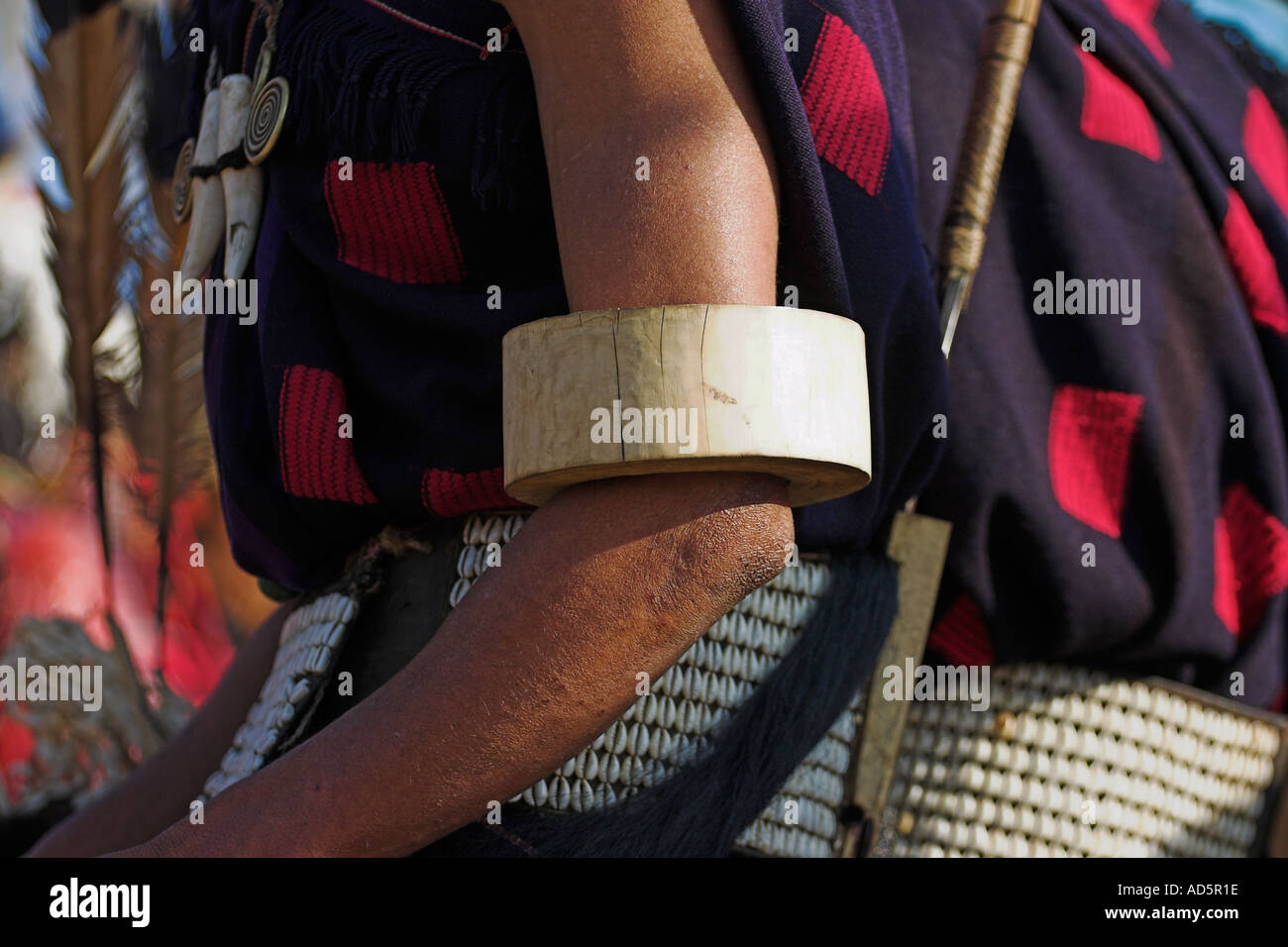 MYANMAR BURMA Lahe village Naga New Year Festival Naga man wearing ...