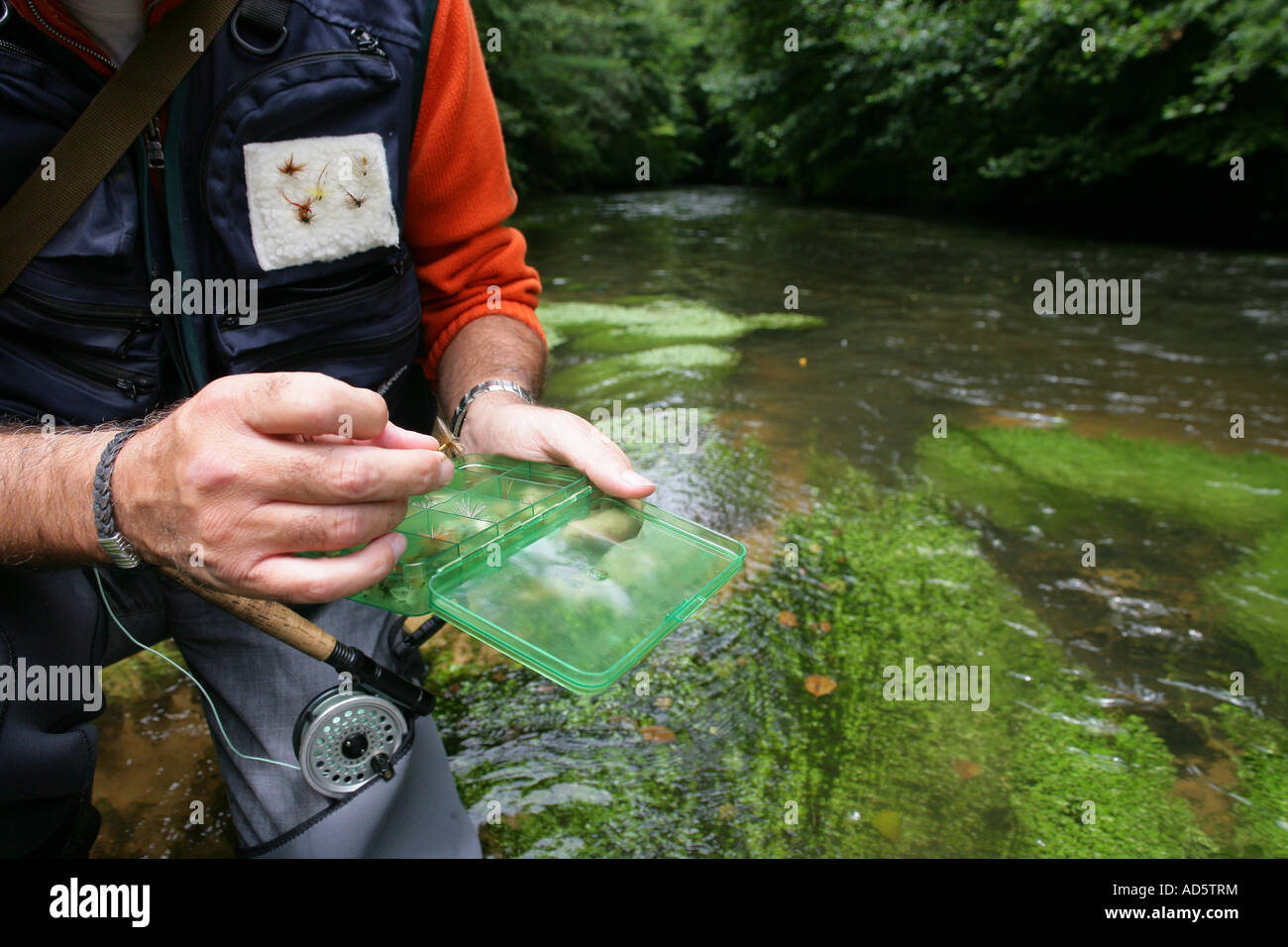 Fisherman choosing a bait Stock Photo - Alamy