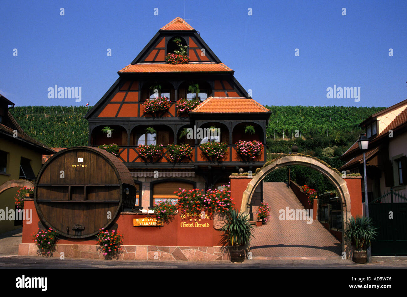 Mittelbergheim France French Alsace wine winery Stock Photo - Alamy