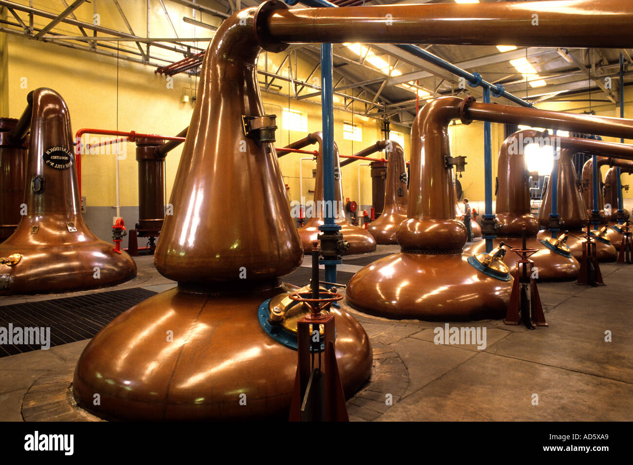 Scotland Whisky Distillery Stills Glennfiddich Stock Photo - Alamy
