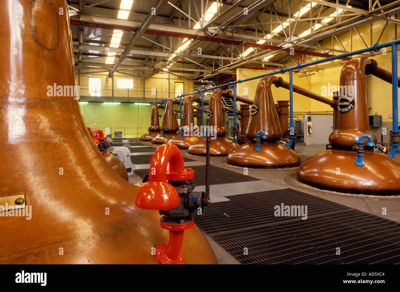 Scotland Whisky Distillery Stills Glennfiddich Stock Photo - Alamy
