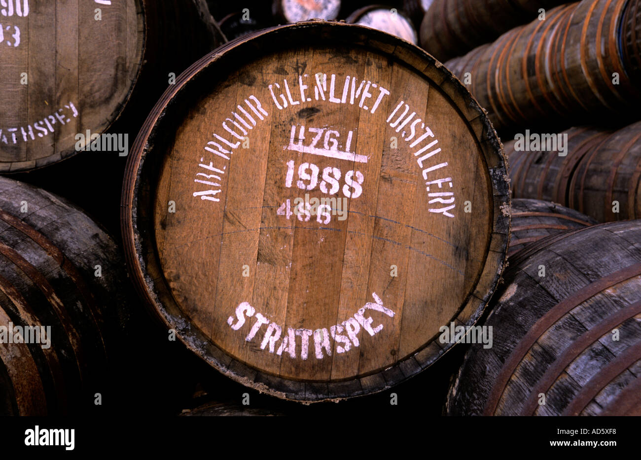 Scotland Whisky Distillery Stills Abelour Glenlivet Stock Photo - Alamy