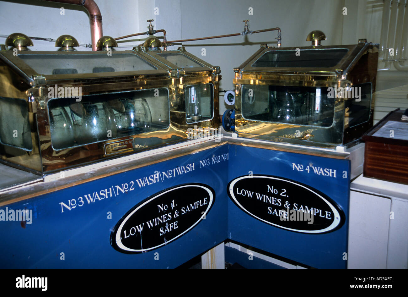 Scotland Whisky Distillery Glen Grant Spirit Safe Stock Photo - Alamy