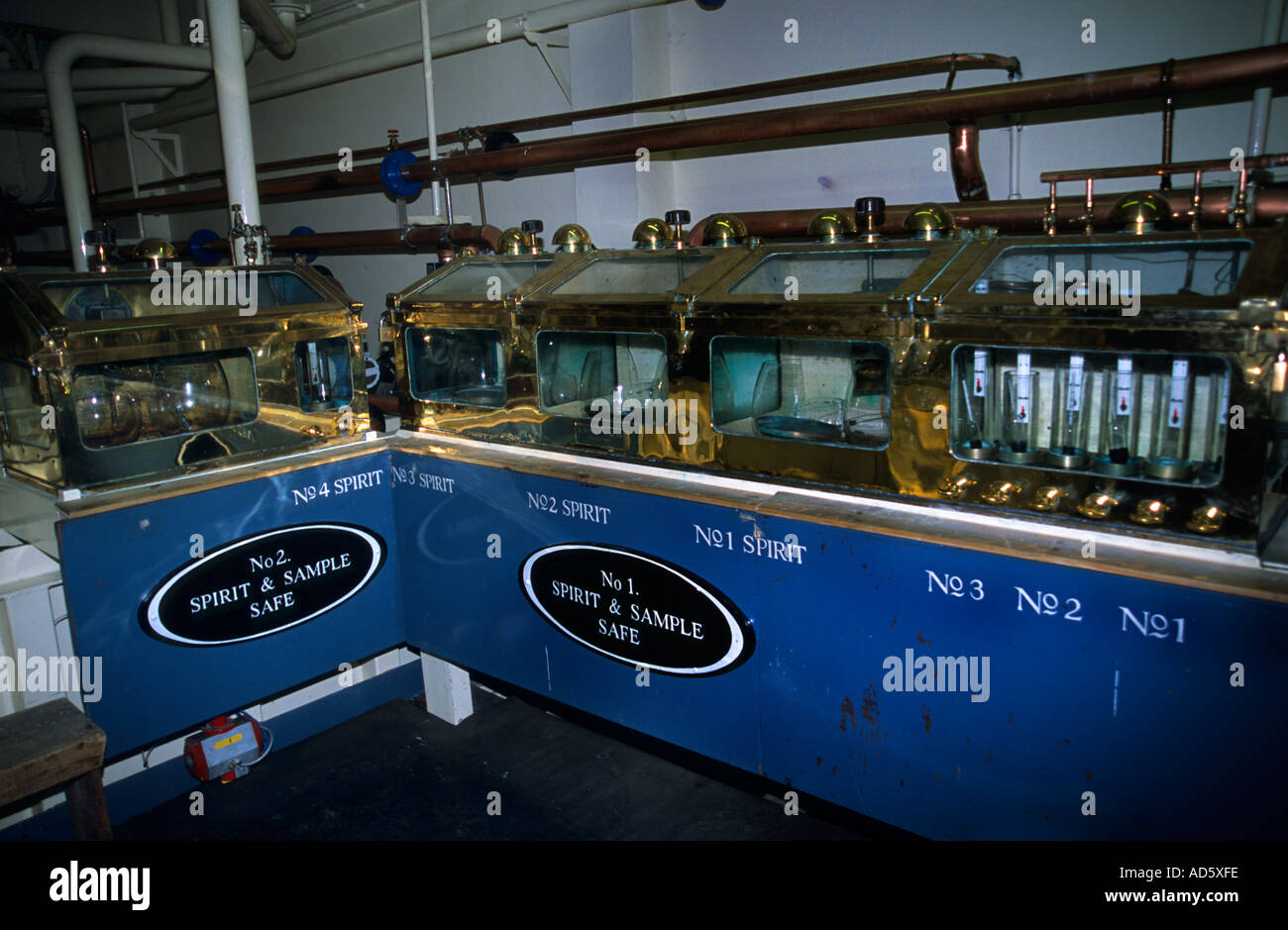 Scotland Whisky Distillery Glen Grant Spirit Safe Stock Photo - Alamy