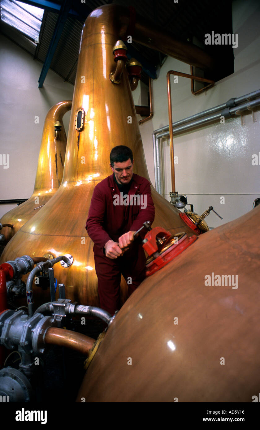 Scotland Whisky Distillery Stills Abelour Stock Photo - Alamy