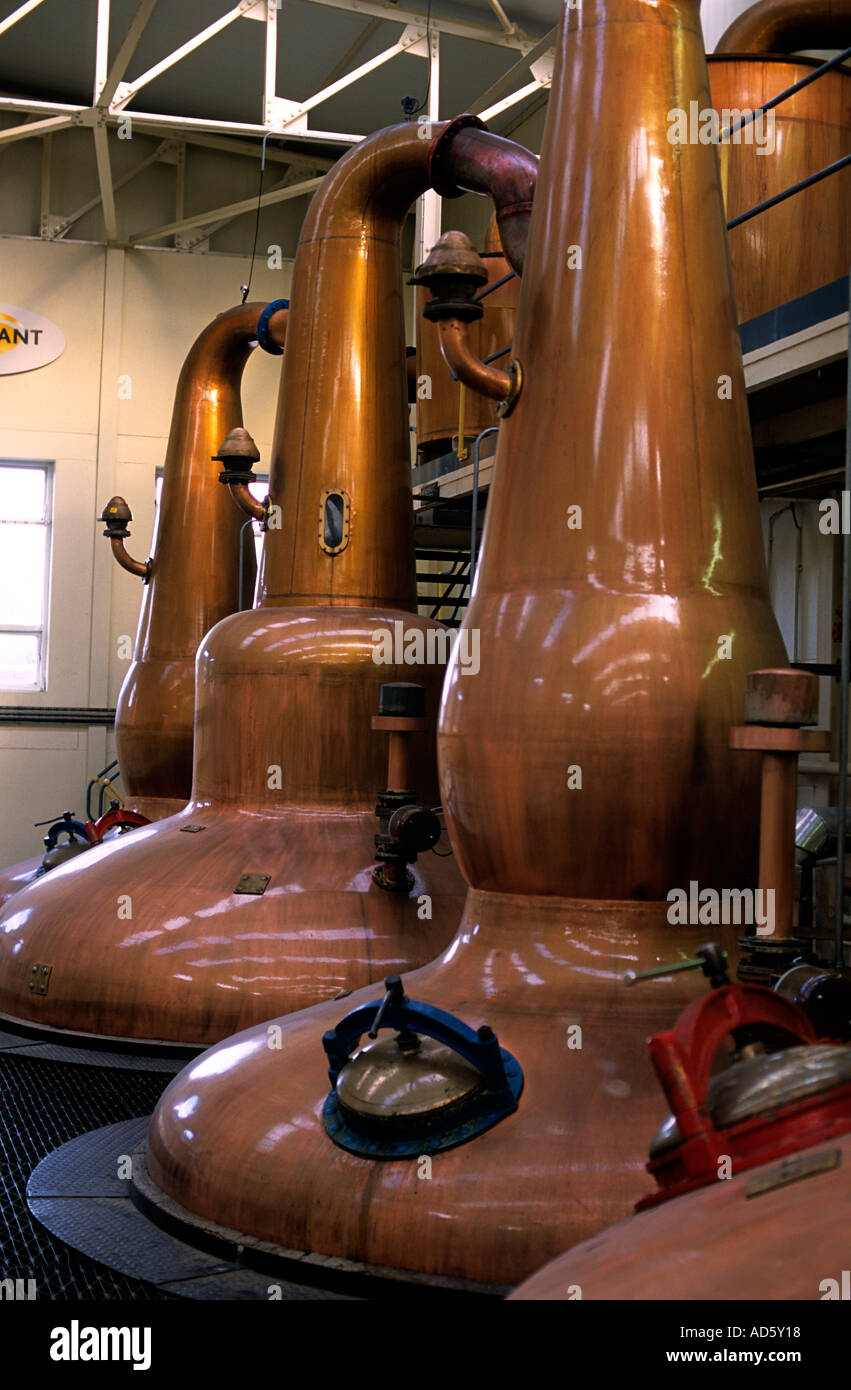 Scotland Whisky Distillery Stills Abelour Stock Photo - Alamy