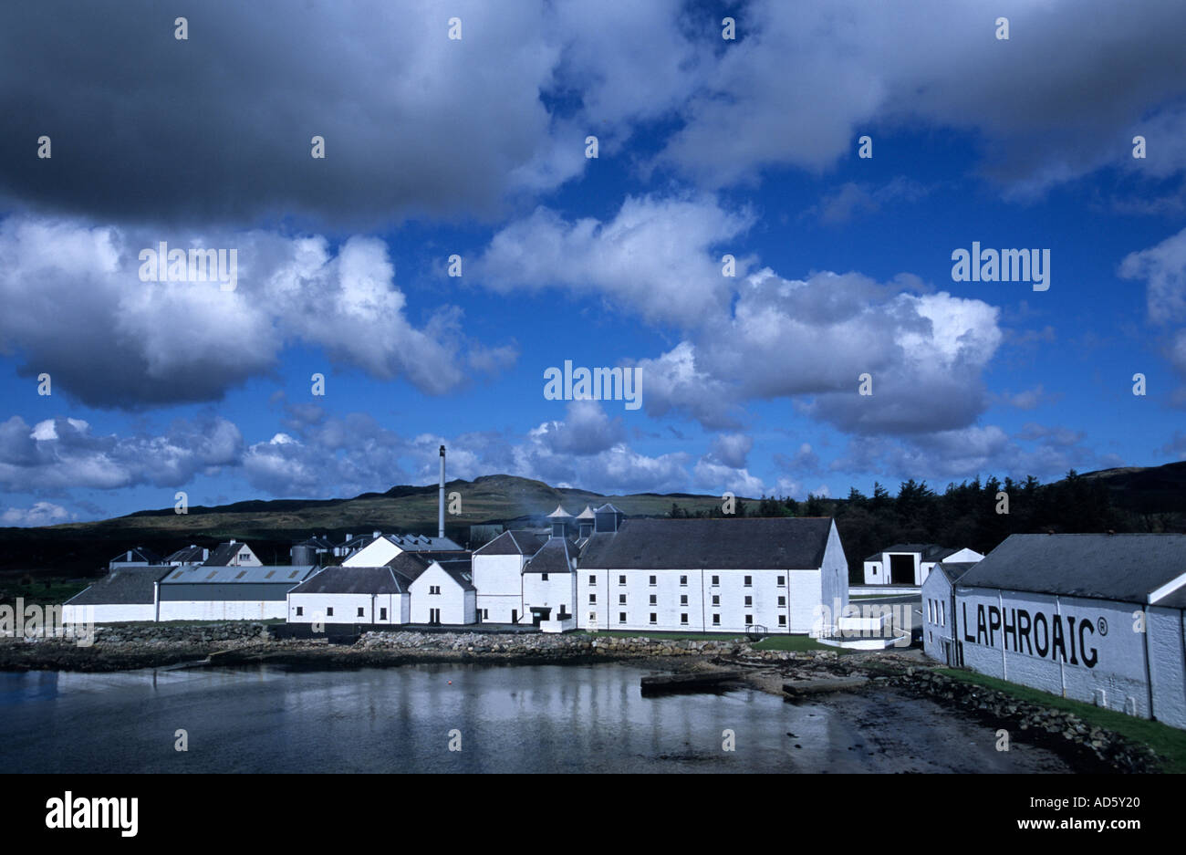Scotland Whisky Distillery Stills Laphroaig Islay Stock Photo - Alamy
