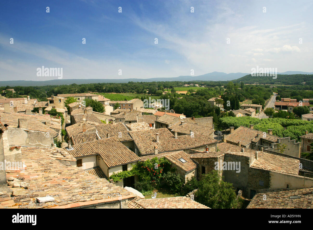 Overview of a village Stock Photo - Alamy