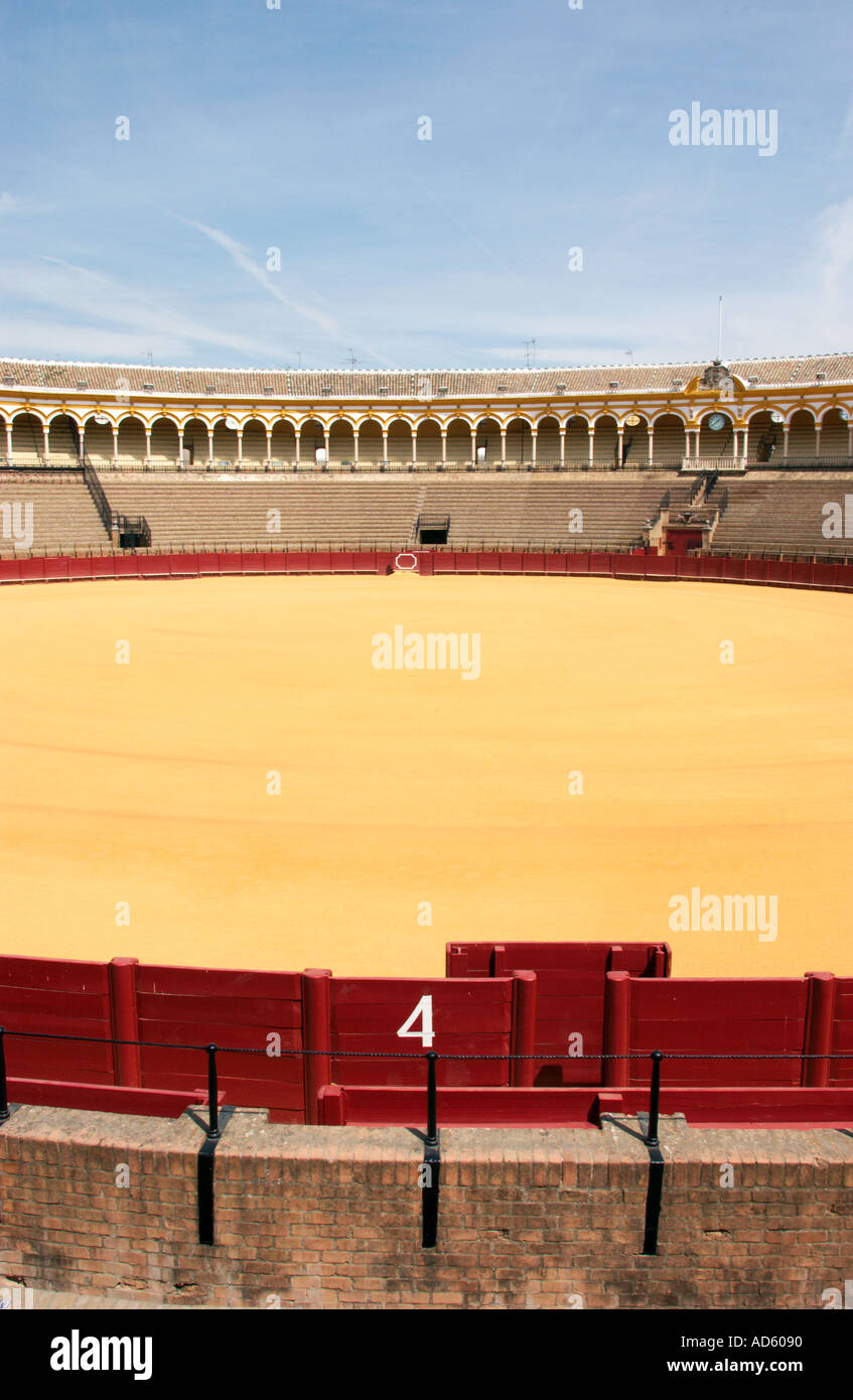 Bull fight arena in Sevilla Spain Stock Photo - Alamy