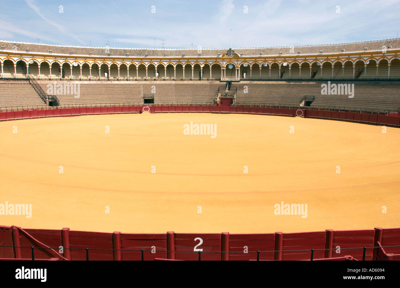 Bull fight arena in Sevilla Spain Stock Photo - Alamy