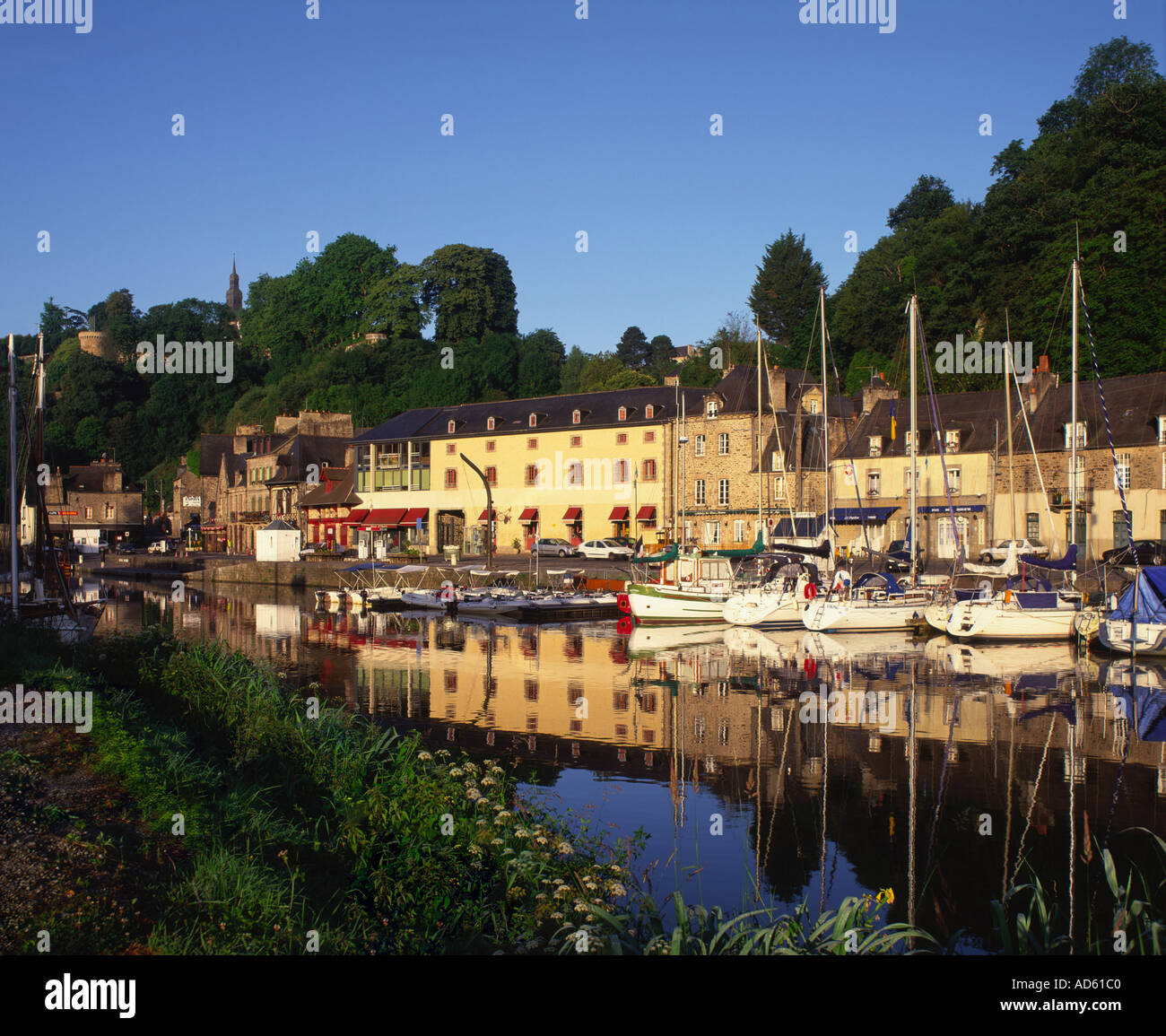Dinan and River Rance Cotes d armor Brittany France Stock Photo - Alamy