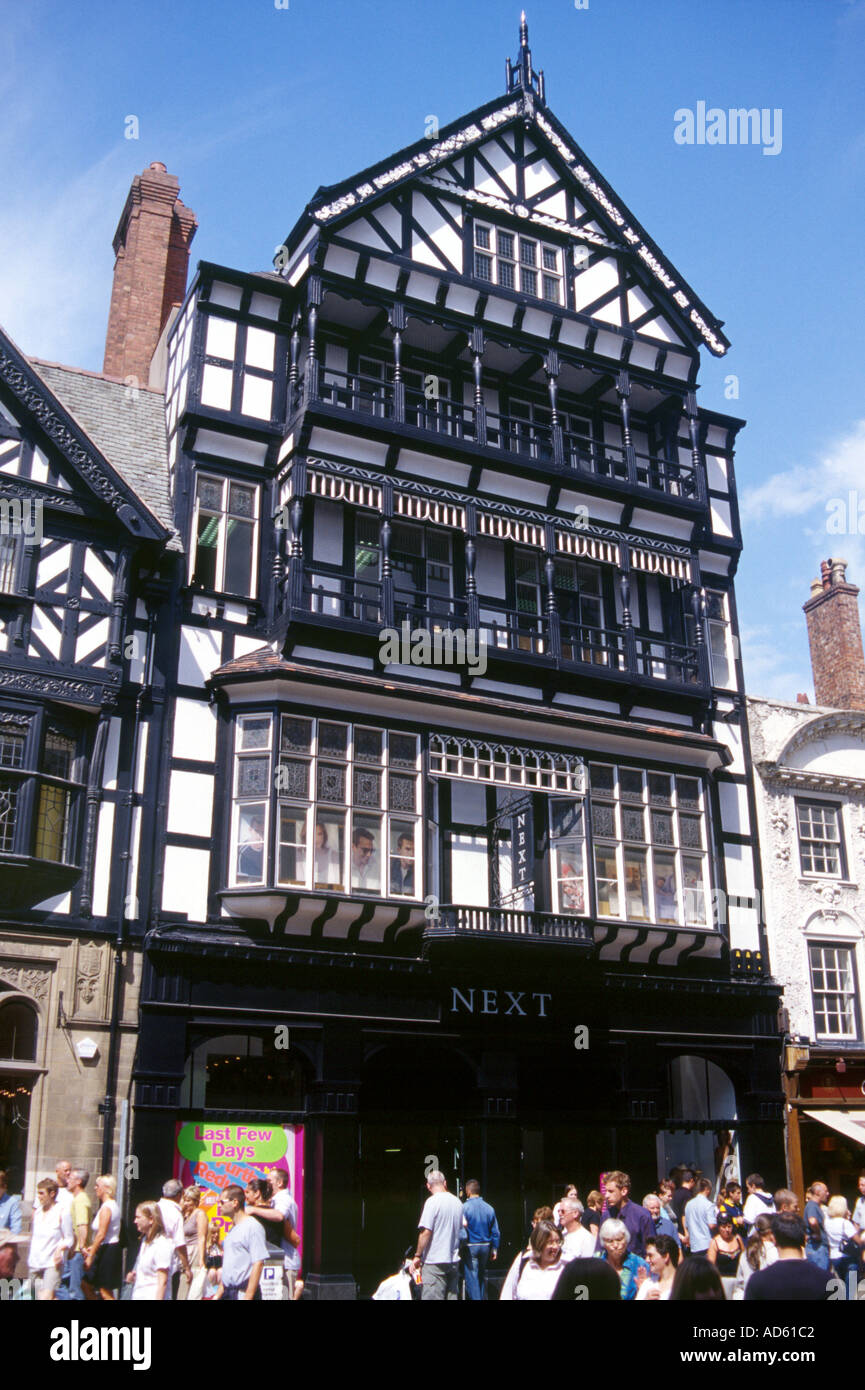 Chester rows tiered shops hi-res stock photography and images - Alamy