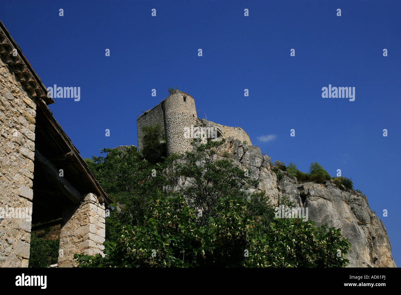 Old castle on top of a cliff Stock Photo - Alamy