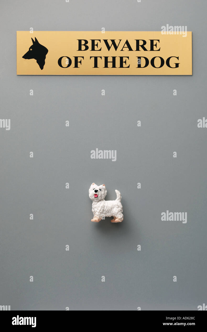 Beware of the dog Stock Photo - Alamy