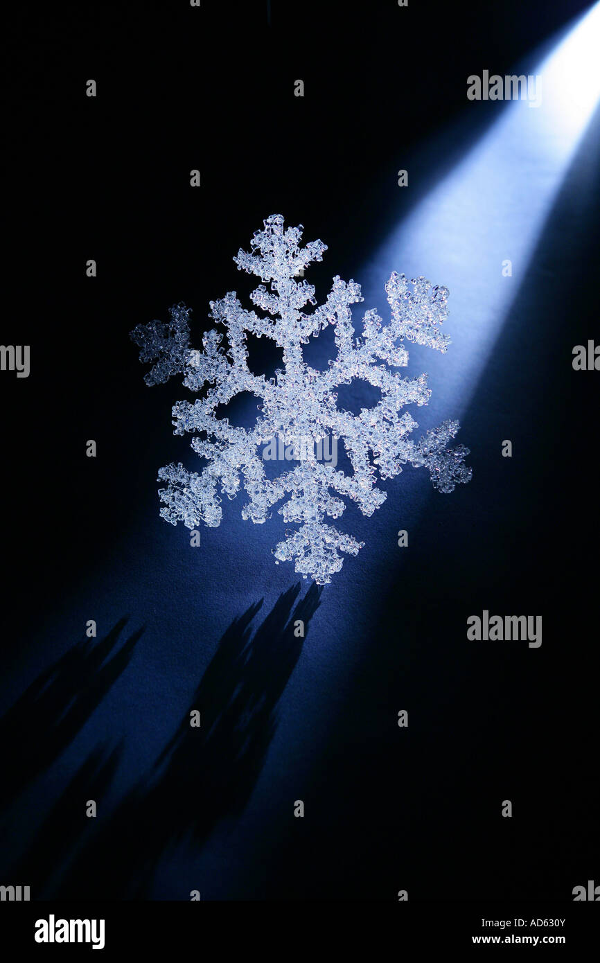 decorative flake with beam of light Stock Photo - Alamy