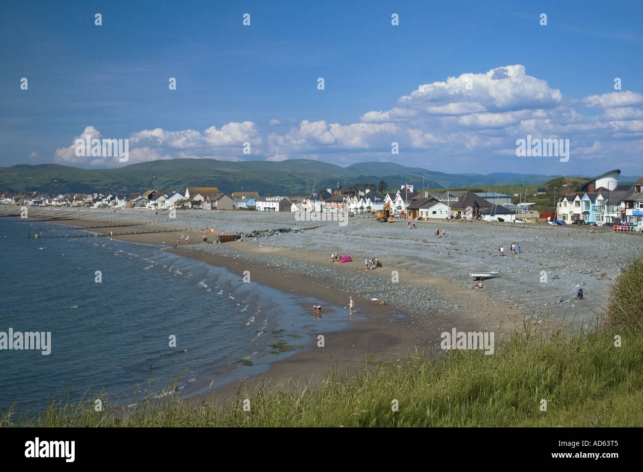 View towards Borth, Ceredigion, Wales, UK Stock Photo - Alamy