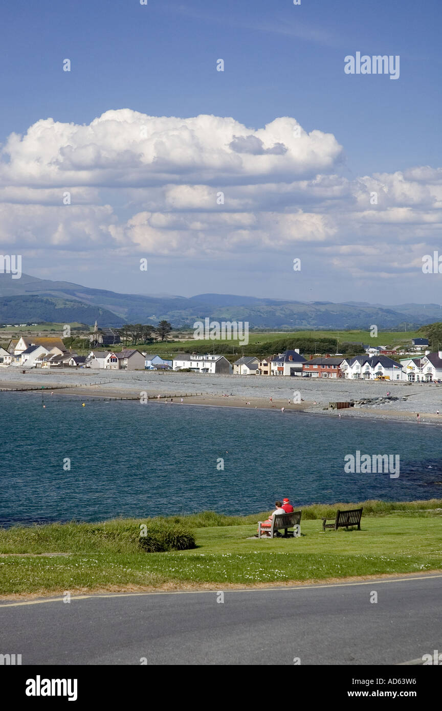 View of Borth, Ceredigion, Wales, UK Stock Photo - Alamy