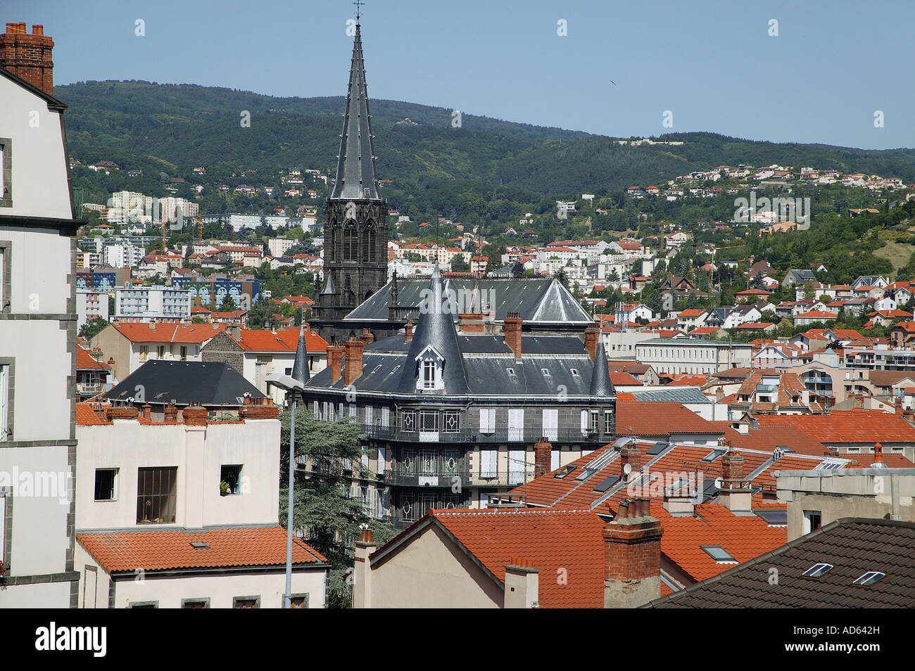 religious building, Clermont-Ferrand, Panorama Stock Photo - Alamy