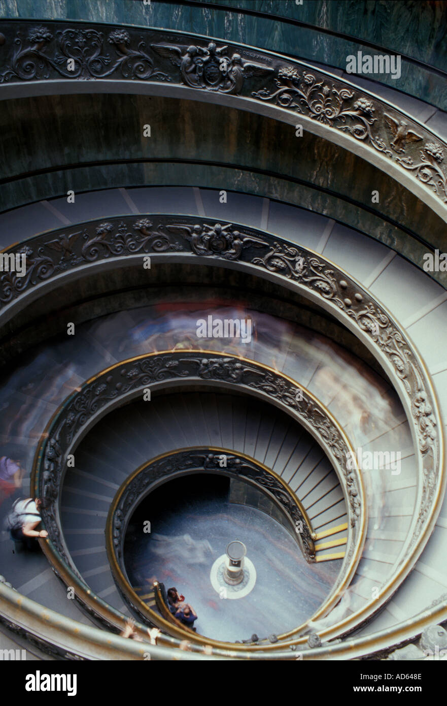 Italy Rome Vatican Spiral staircase Stock Photo - Alamy