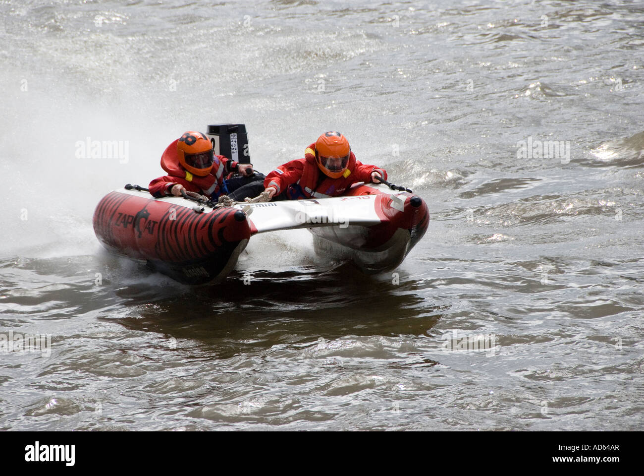 A horizontal action picture of Zap Cats racing on the River Clyde July ...