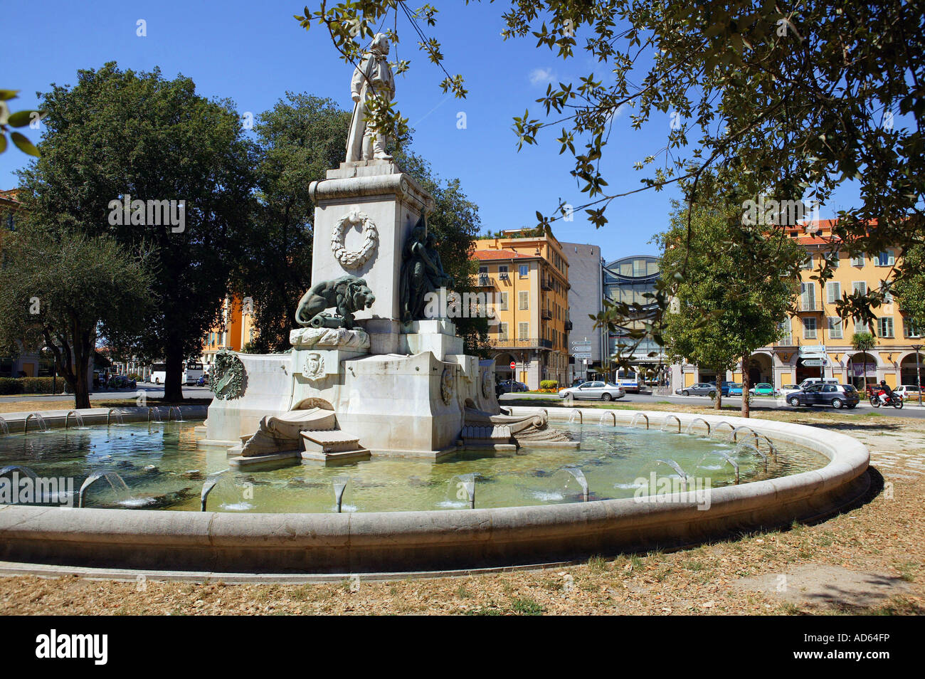 monumental fountain, Nice, Garibaldi Place Stock Photo - Alamy