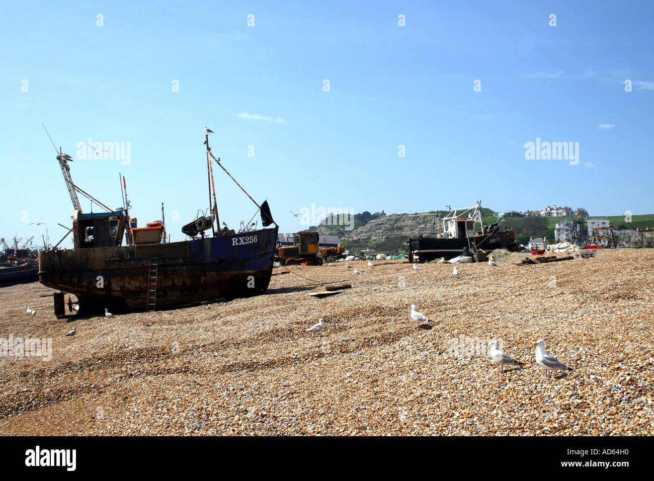 THE STADE BEACH HASTINGS EAST SUSSEX Stock Photo - Alamy