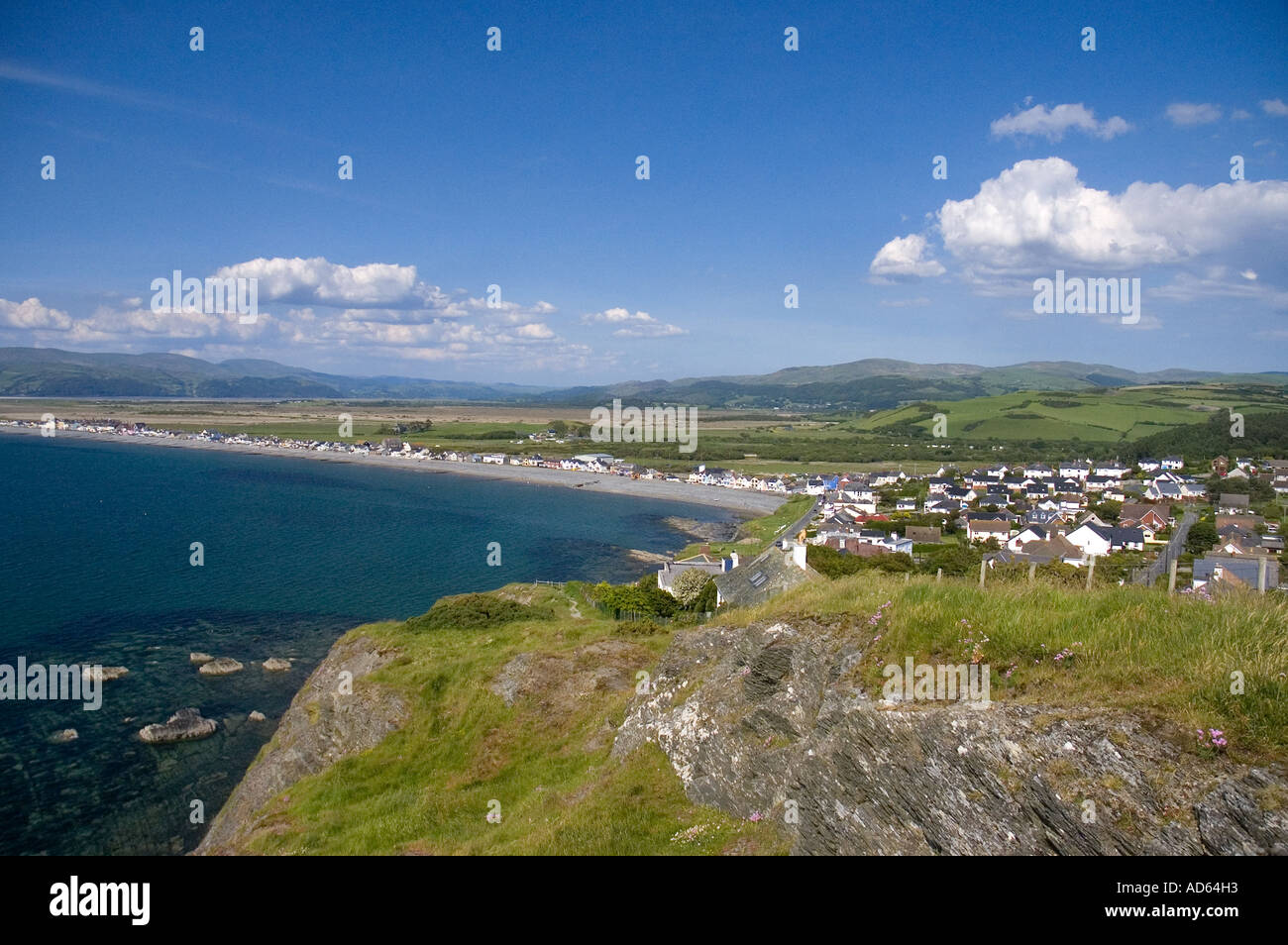 View towards Borth, Ceredigion, Wales, UK Stock Photo - Alamy