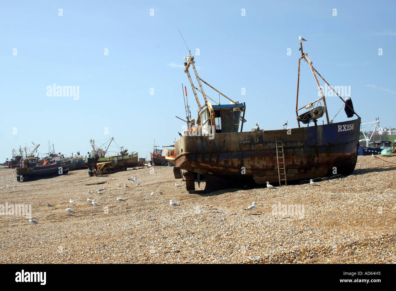 THE STADE BEACH HASTINGS EAST SUSSEX Stock Photo - Alamy