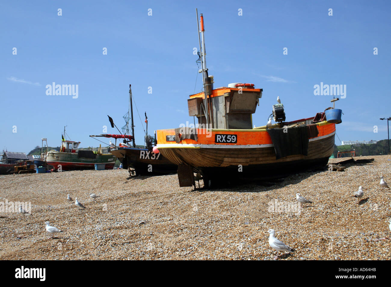THE STADE BEACH HASTINGS EAST SUSSEX Stock Photo - Alamy