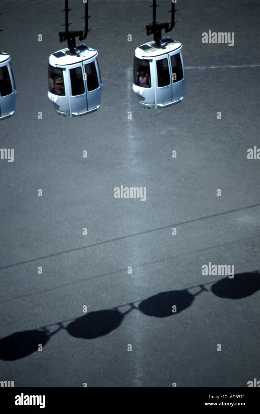 Italy Sicily Cable car in the mountain town of Taormina Stock Photo - Alamy
