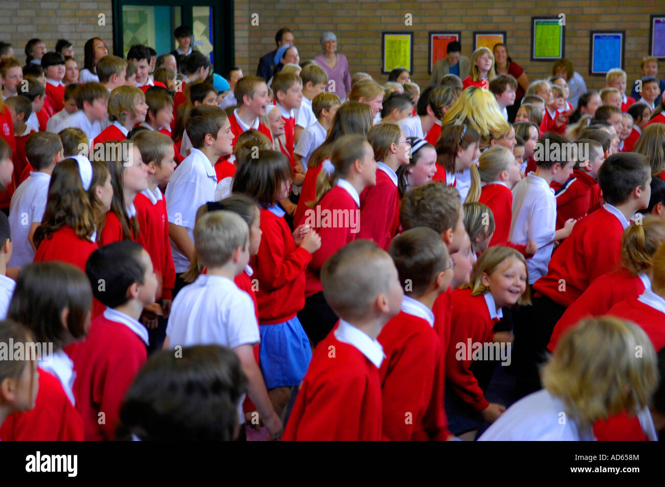 school children students kids pupils education british red hall ...
