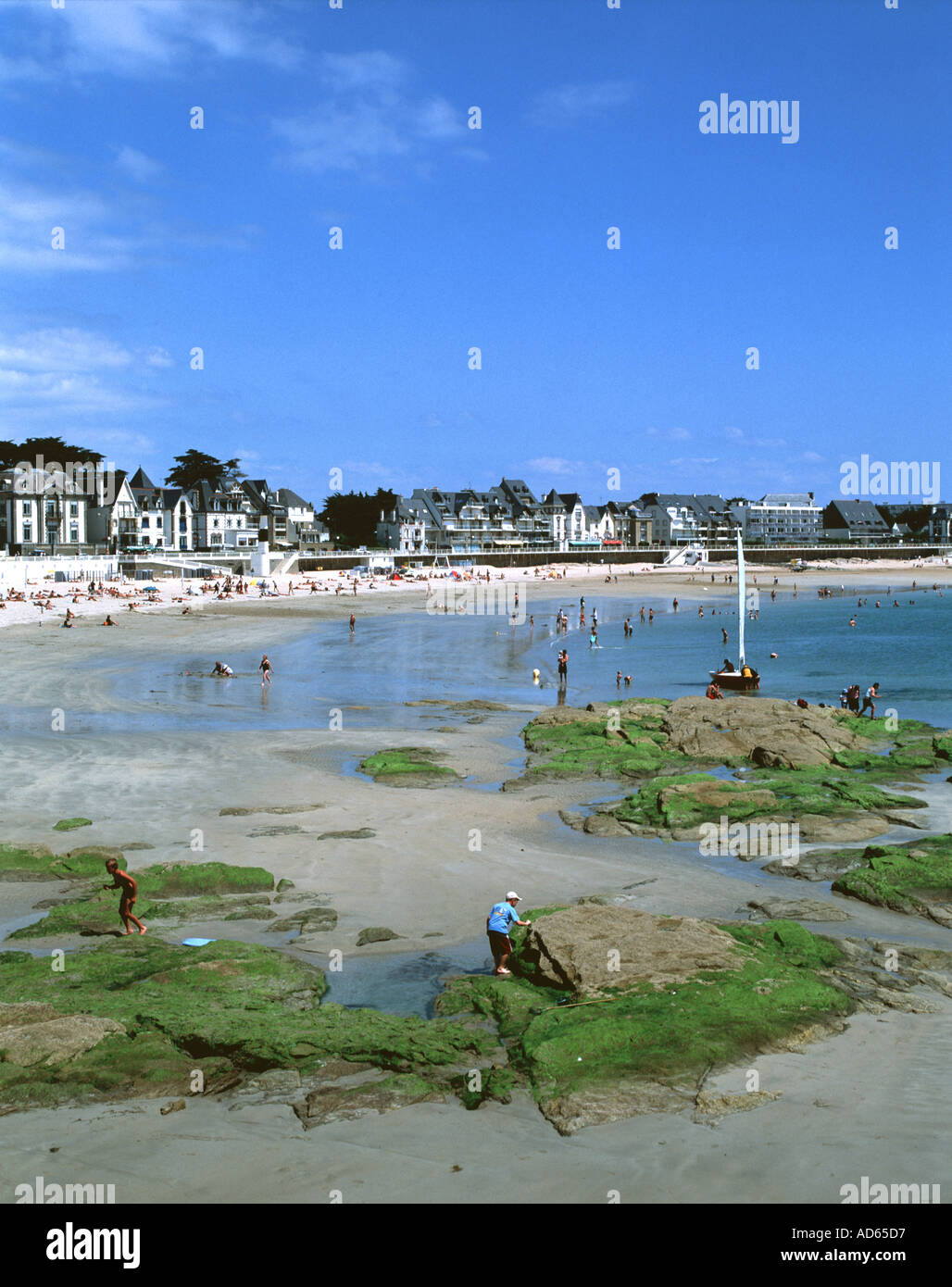 The beach at Quiberon Stock Photo - Alamy