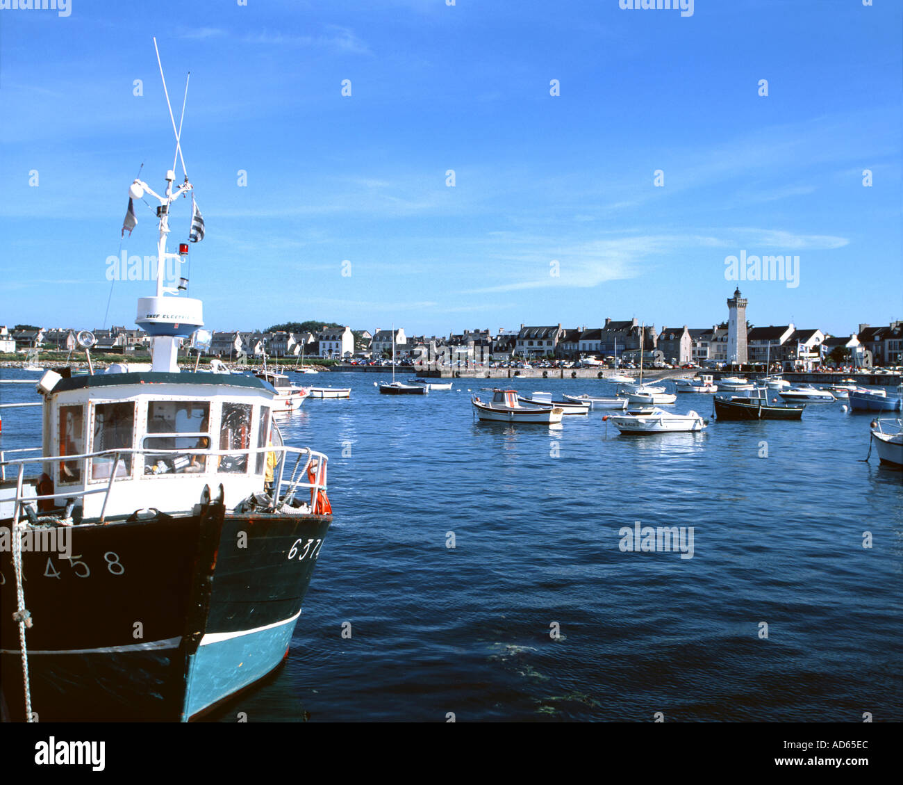 The harbour at Roscoff Stock Photo - Alamy
