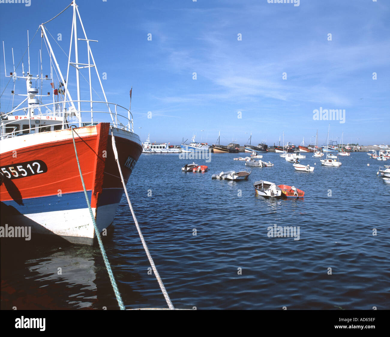 The harbour at Roscoff Stock Photo - Alamy