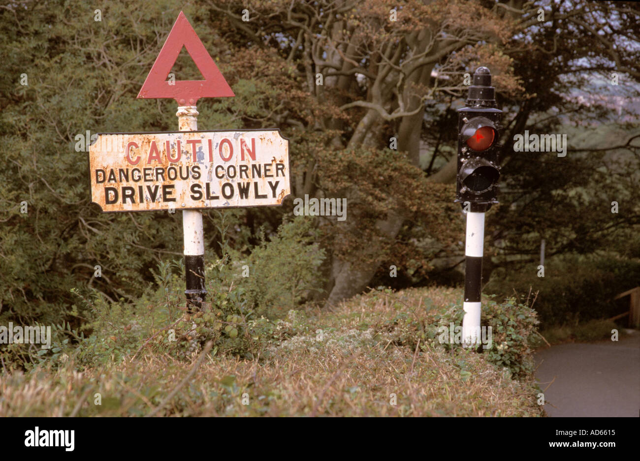 Carisbrooke Castle Isle of Wight Red traffic light Old Fashioned ...
