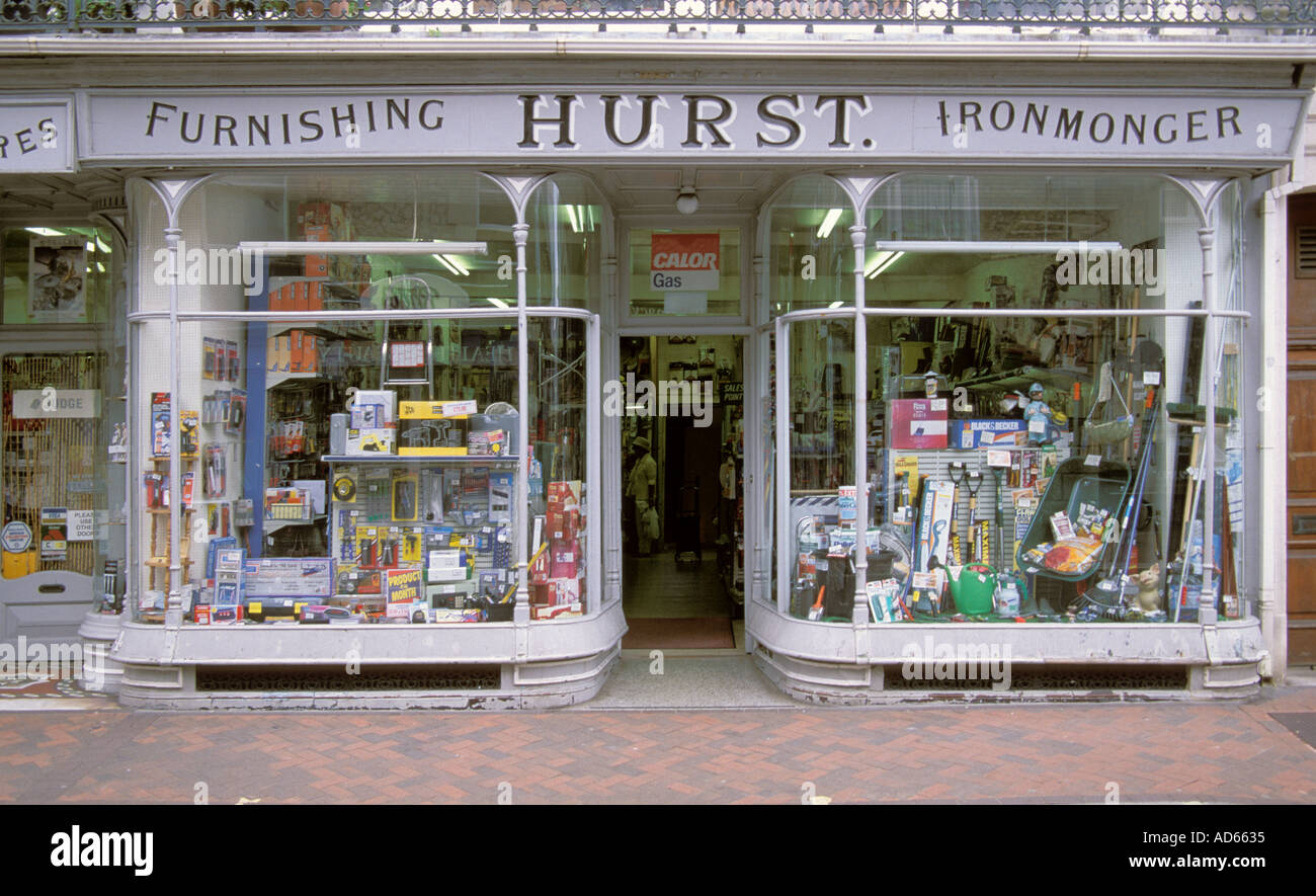 Ventnor Isle of Wight Hurst Ironmonger Shop Stock Photo - Alamy
