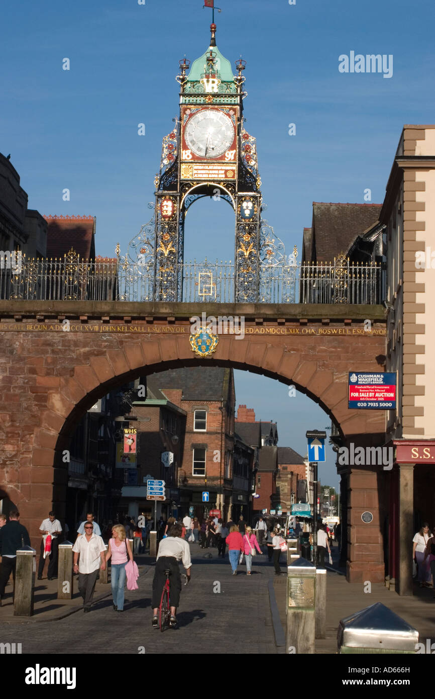 Chester town centre, Cheshire, England Stock Photo - Alamy