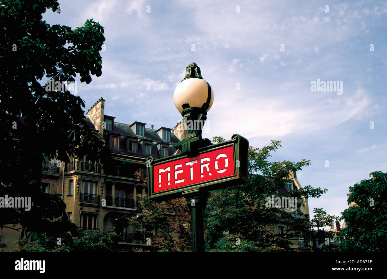 Close up of Underground Metro sign Paris France EU Europe Stock Photo ...