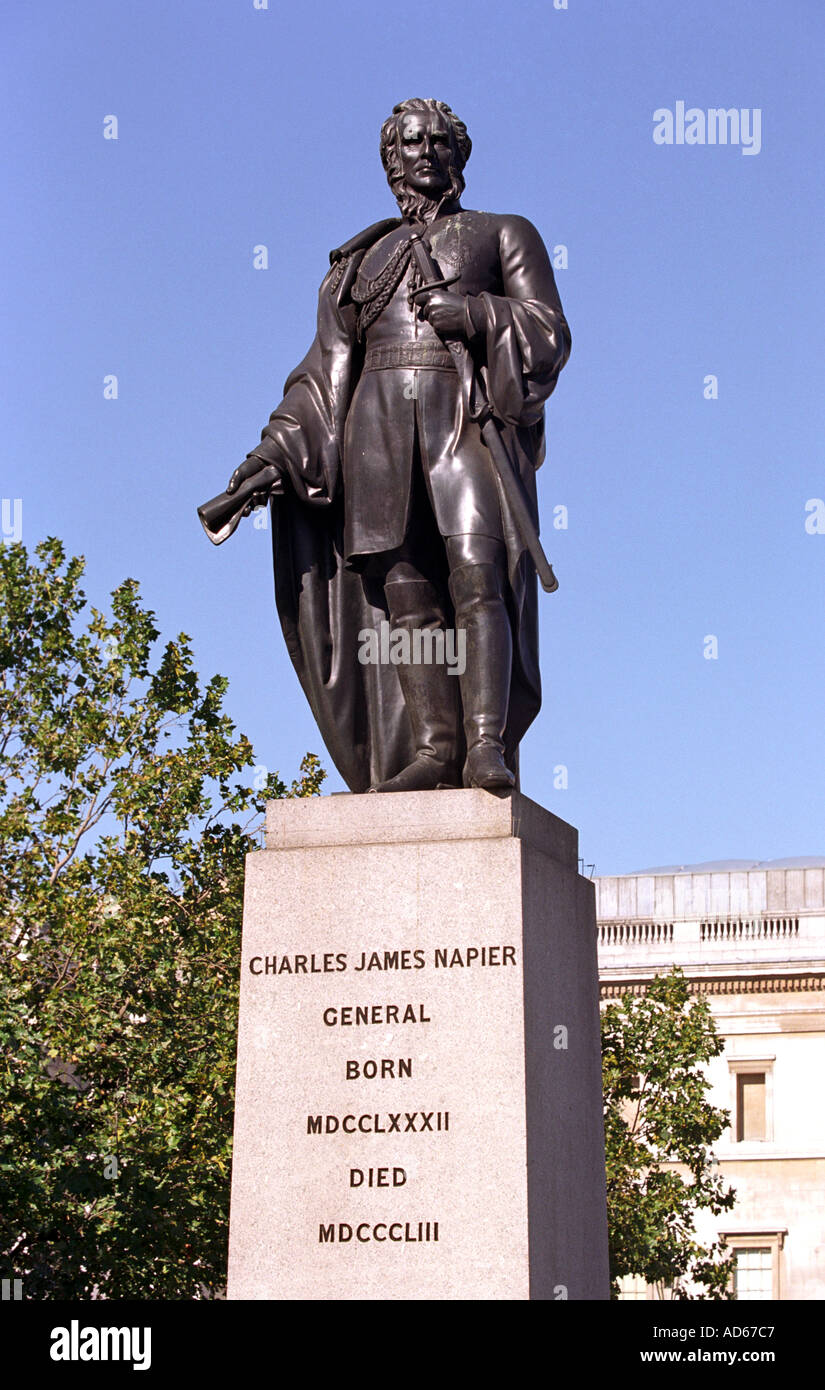 Statue of Napier London Britain UK Stock Photo - Alamy
