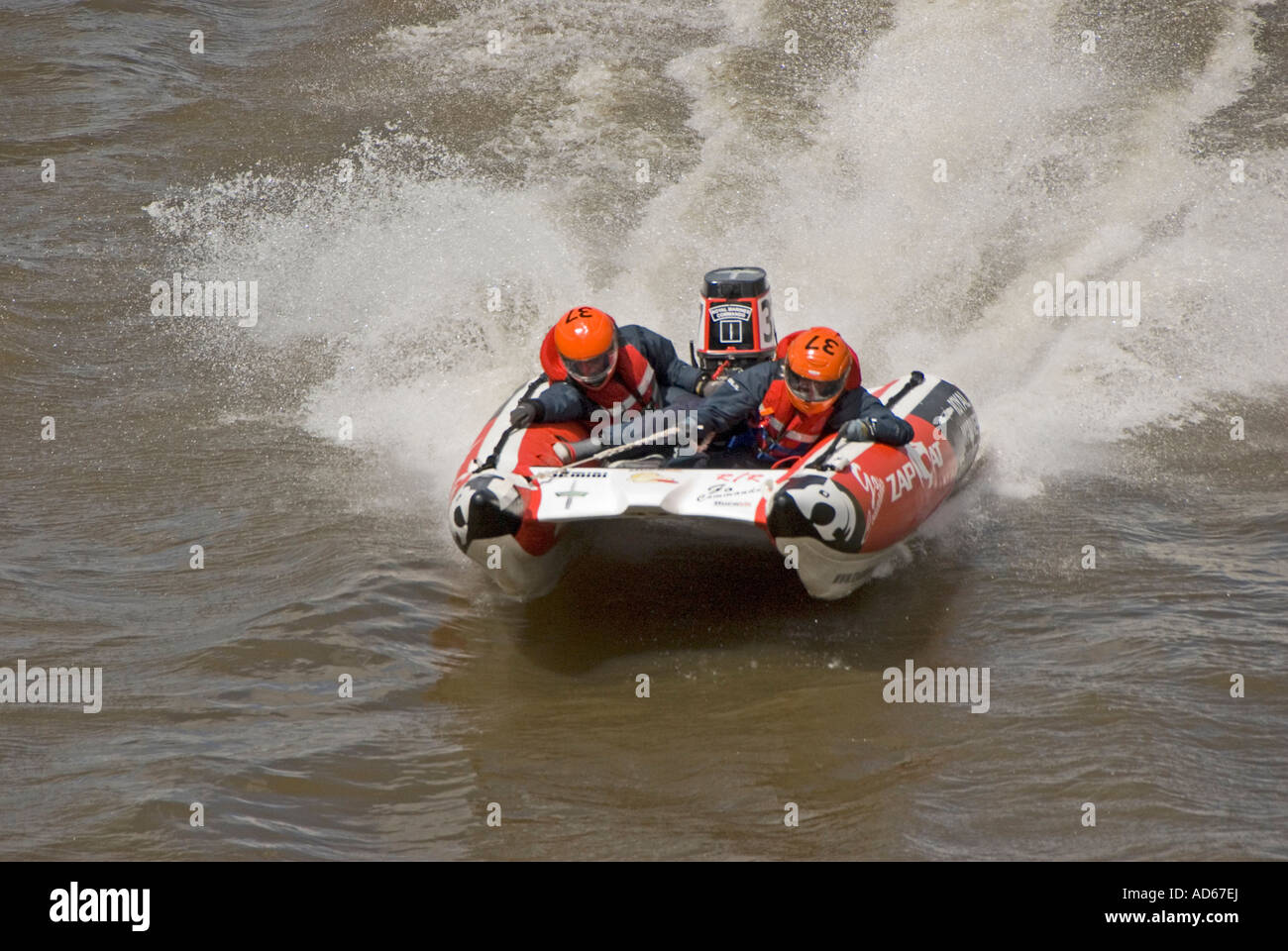 A horizontal action picture of Zap Cats racing on the River Clyde July ...