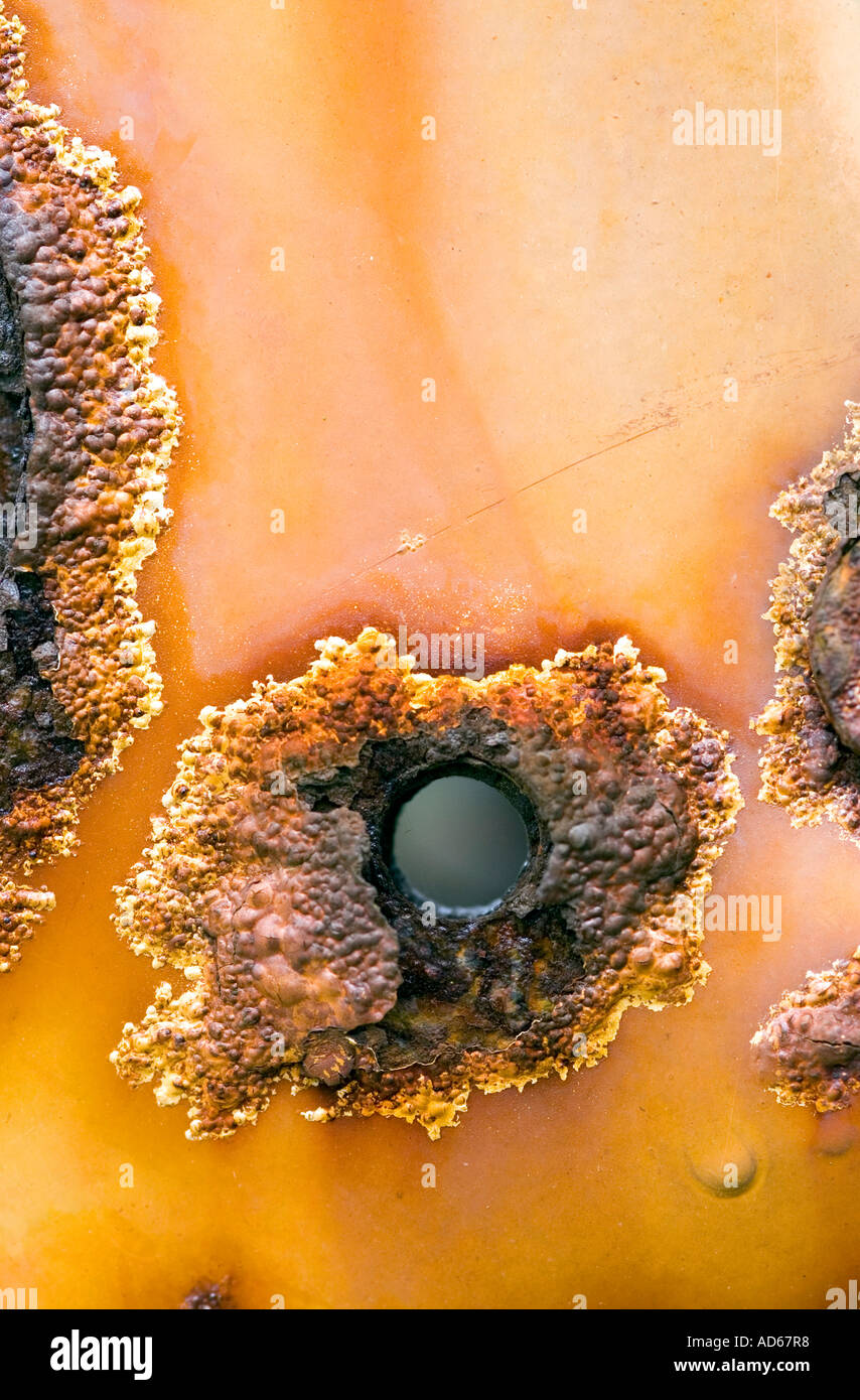 Rusted metal with holes hi-res stock photography and images - Alamy