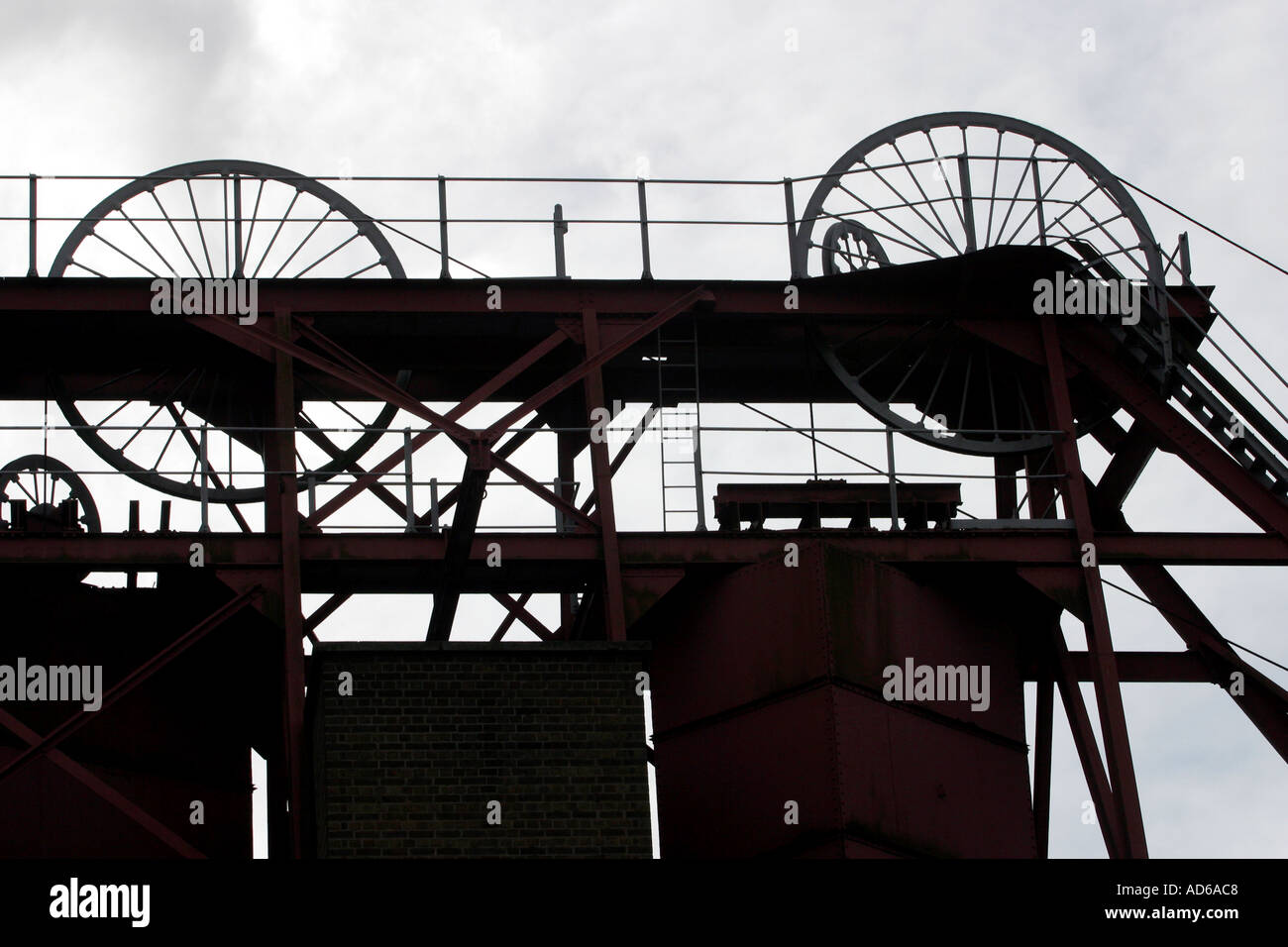 Coal mine winding gear Coalville Leicestershire Stock Photo - Alamy