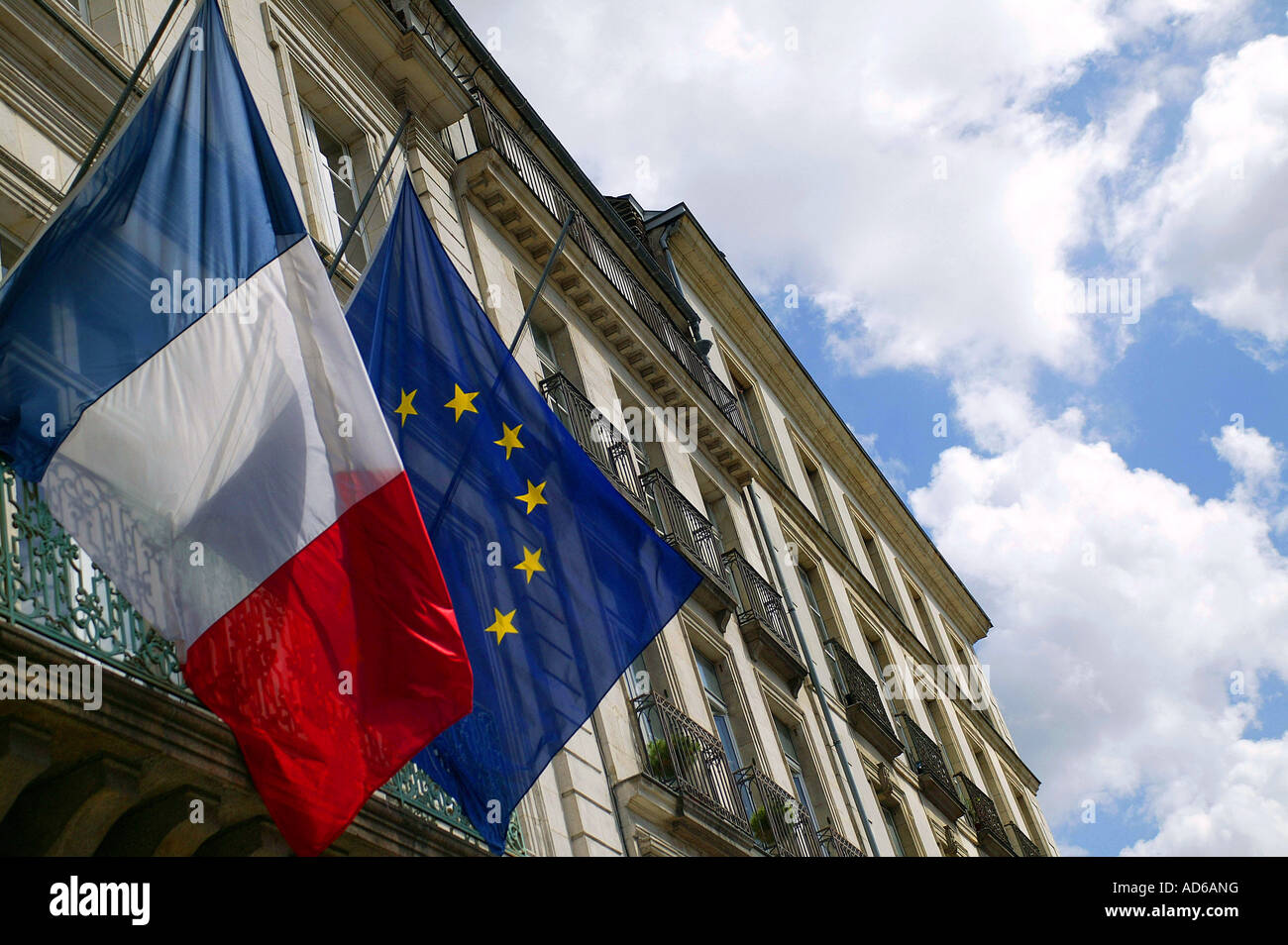 city hall and flags Stock Photo - Alamy