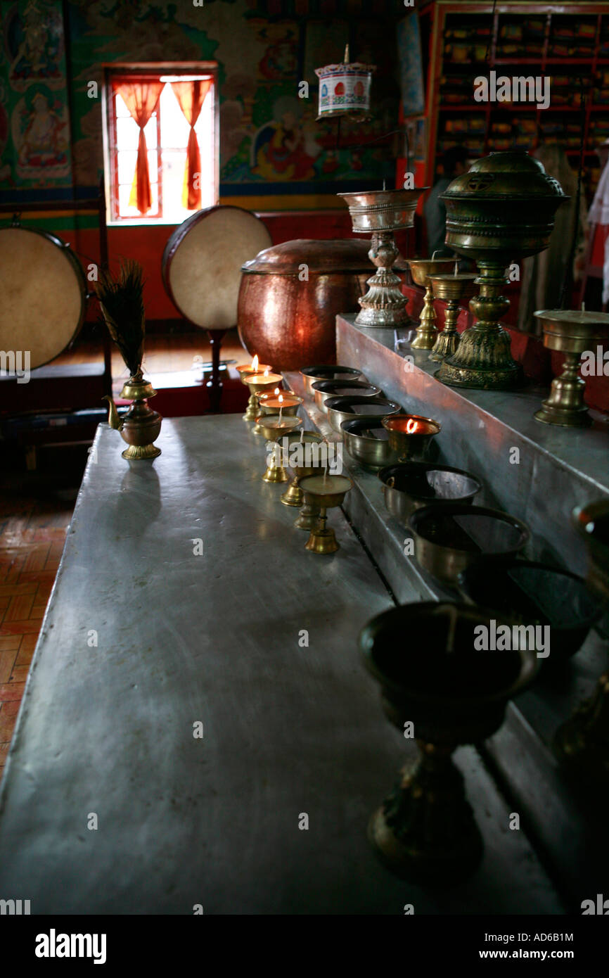 At Yiga Choeling Monastery at Ghoom, Darjeeling, West Bengal, India ...