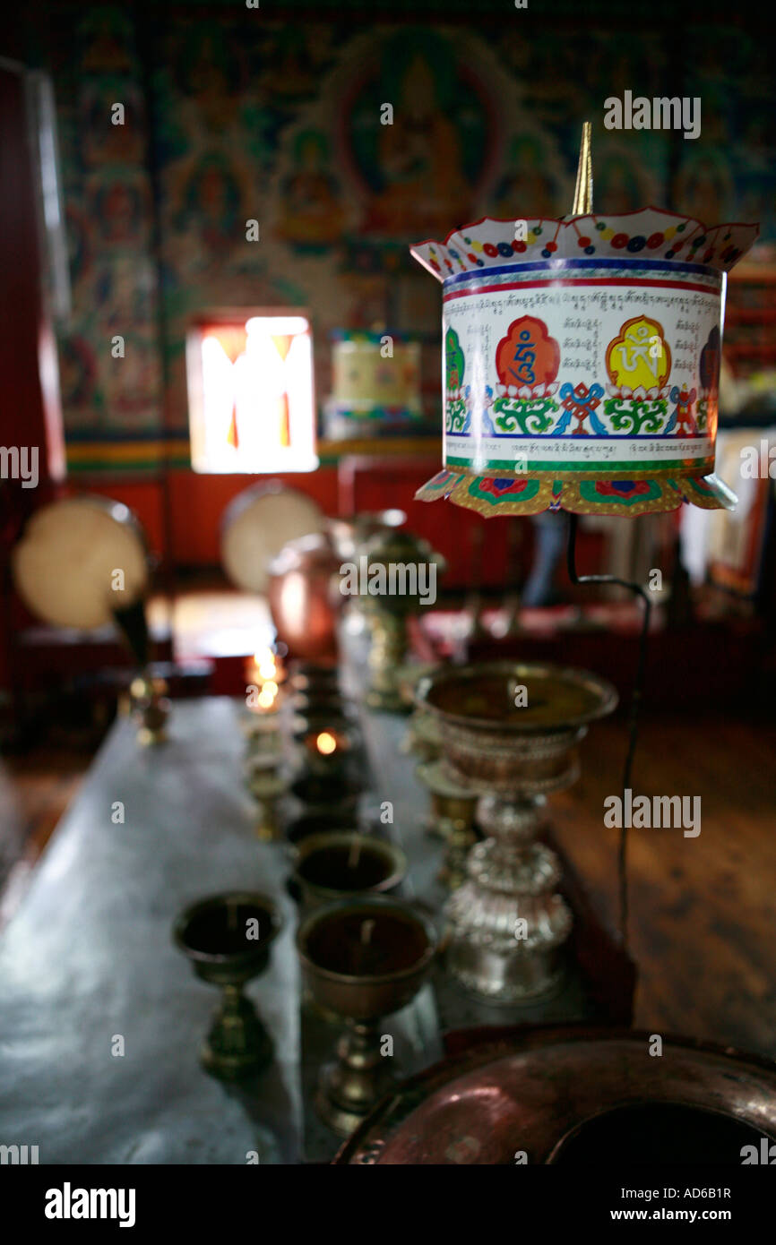 At Yiga Choeling Monastery at Ghoom, Darjeeling, West Bengal, India ...