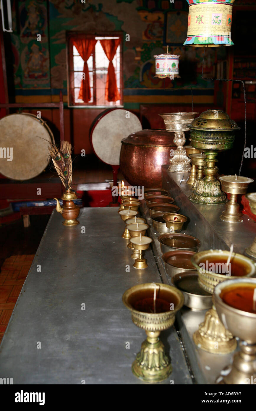 At Yiga Choeling Monastery at Ghoom, Darjeeling, West Bengal, India ...
